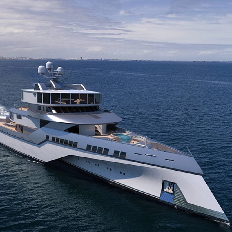 This Sleek New 275-Foot Trimaran Concept Is Like the ‘Star Trek ...