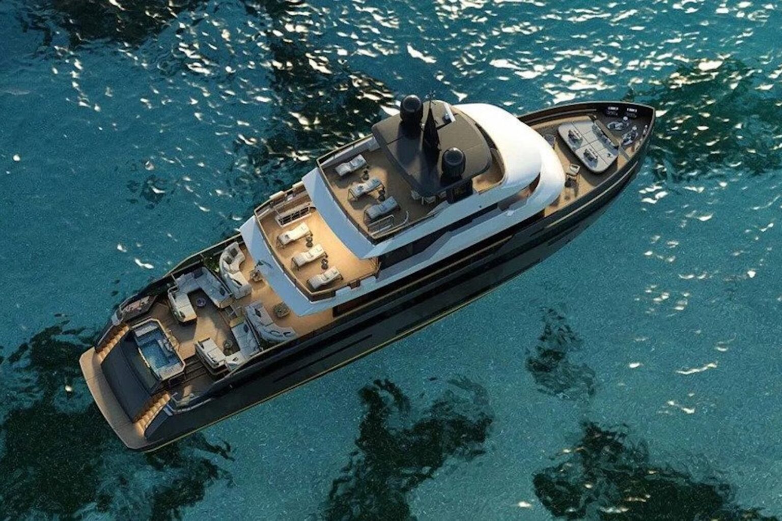 This Stylish New 131-Foot Superyacht Has an All-Glass Infinity Pool on ...