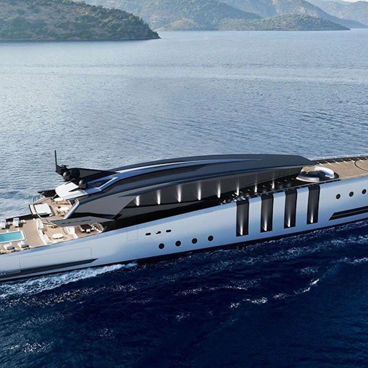 This 364-Foot Superyacht Concept Was Designed by a Professional Racecar ...